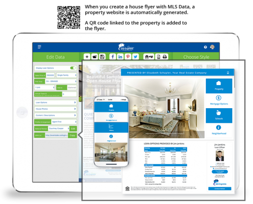 Utilize MLS Link® to generate property websites & flyers